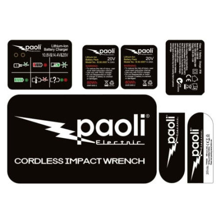 Etiquette Paoli pack complet TORNADO
